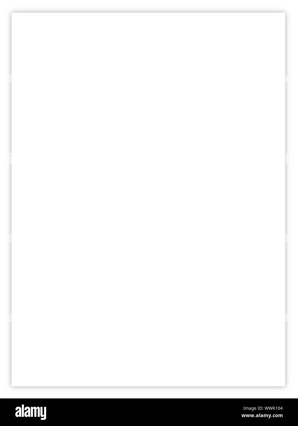 blank sheet of paper with empty copyspace for text Stock Photo - Alamy