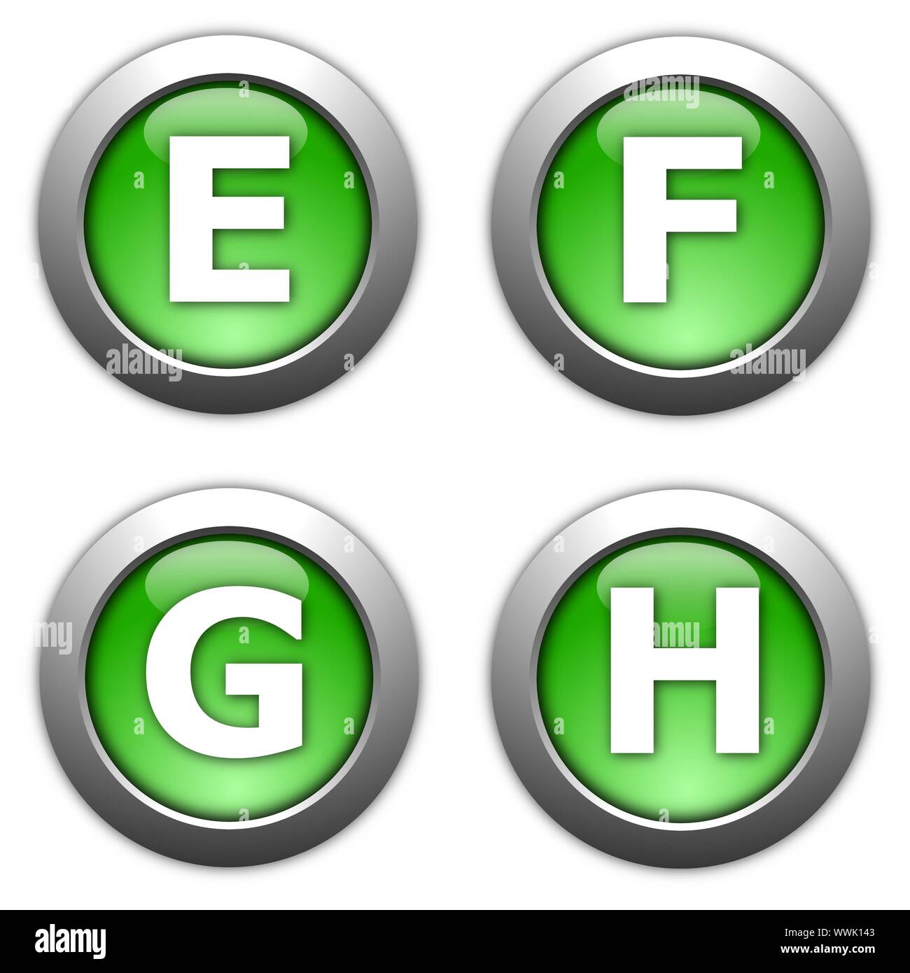 collection of web button alphabet and numbers Stock Photo - Alamy