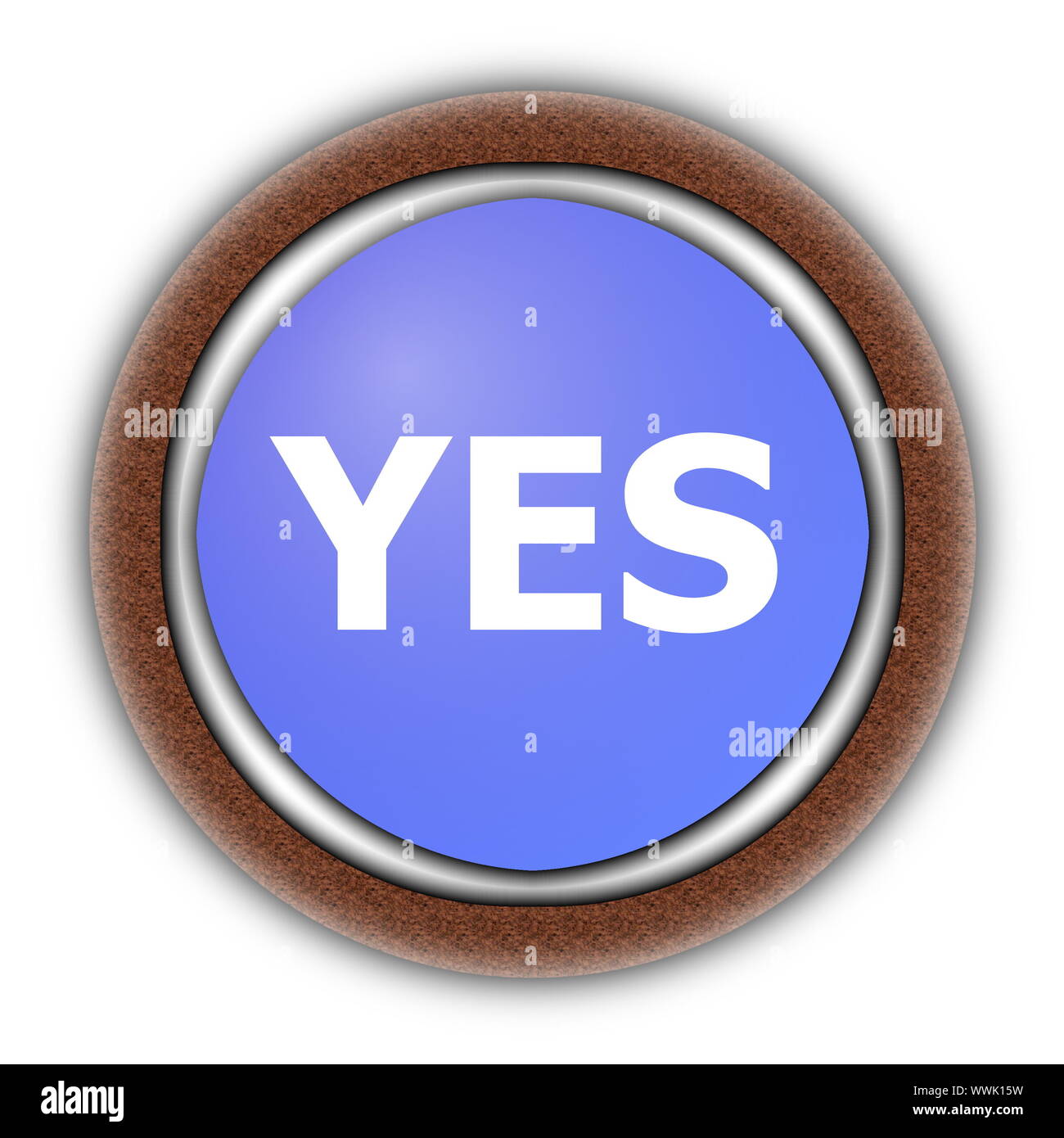 yes and no button isolated on white background Stock Photo - Alamy