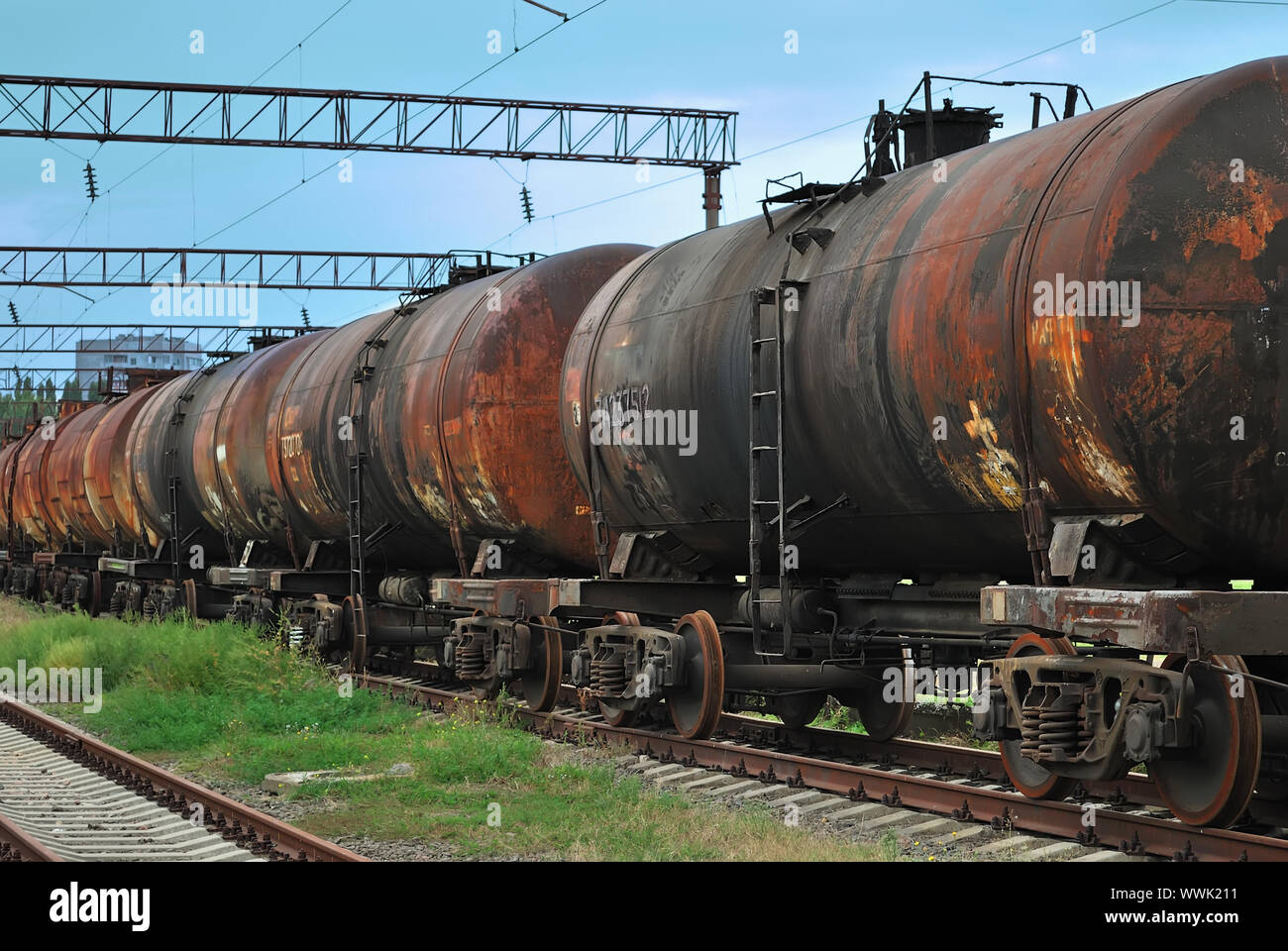 Train transports tanks hi-res stock photography and images - Alamy