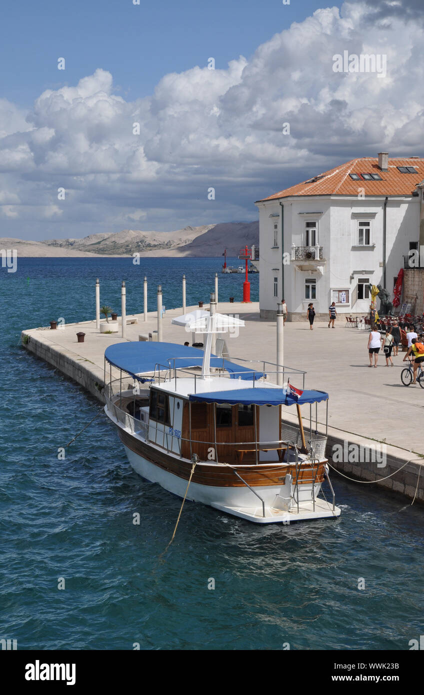 Pag on the island of Pag Stock Photo - Alamy