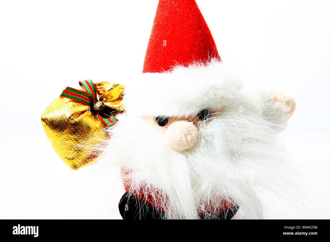 Santa Claus isolated on white background Stock Photo - Alamy