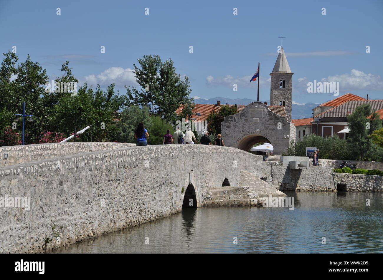 Bridge in Nin, Croatia Stock Photo - Alamy