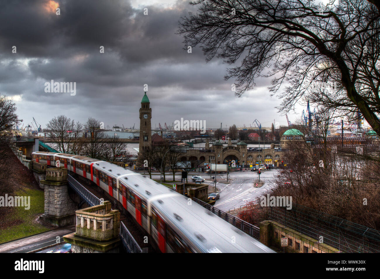 Port of hamburg landmarks hi-res stock photography and images - Alamy
