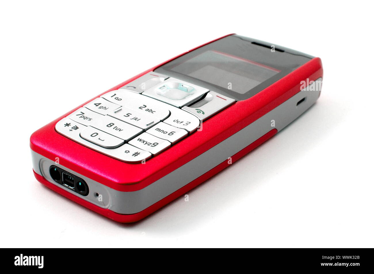 mobile phone isolated on a white background Stock Photo - Alamy