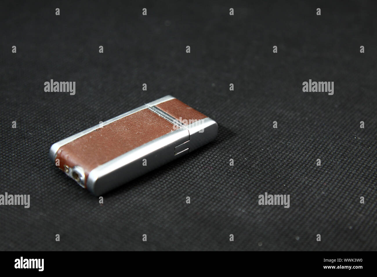 Fire lighter on black background Stock Photo - Alamy