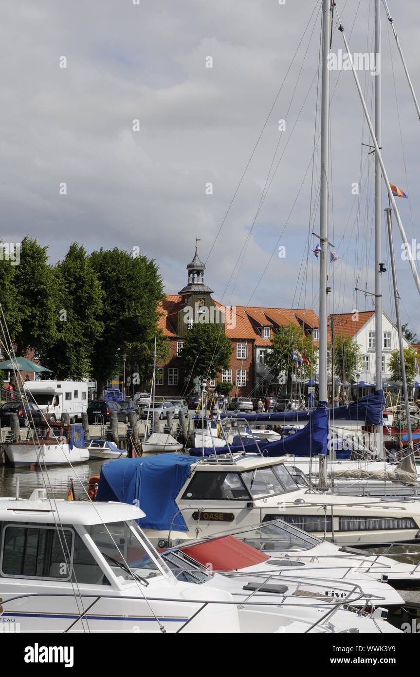 Historic harbour in Tönning Stock Photo - Alamy
