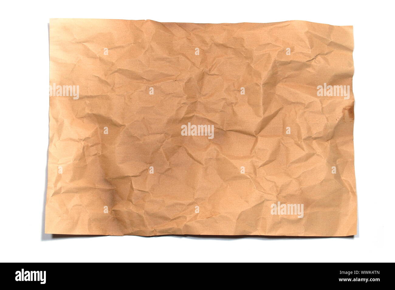 old wrinkled paper background with copyspace for text Stock Photo - Alamy