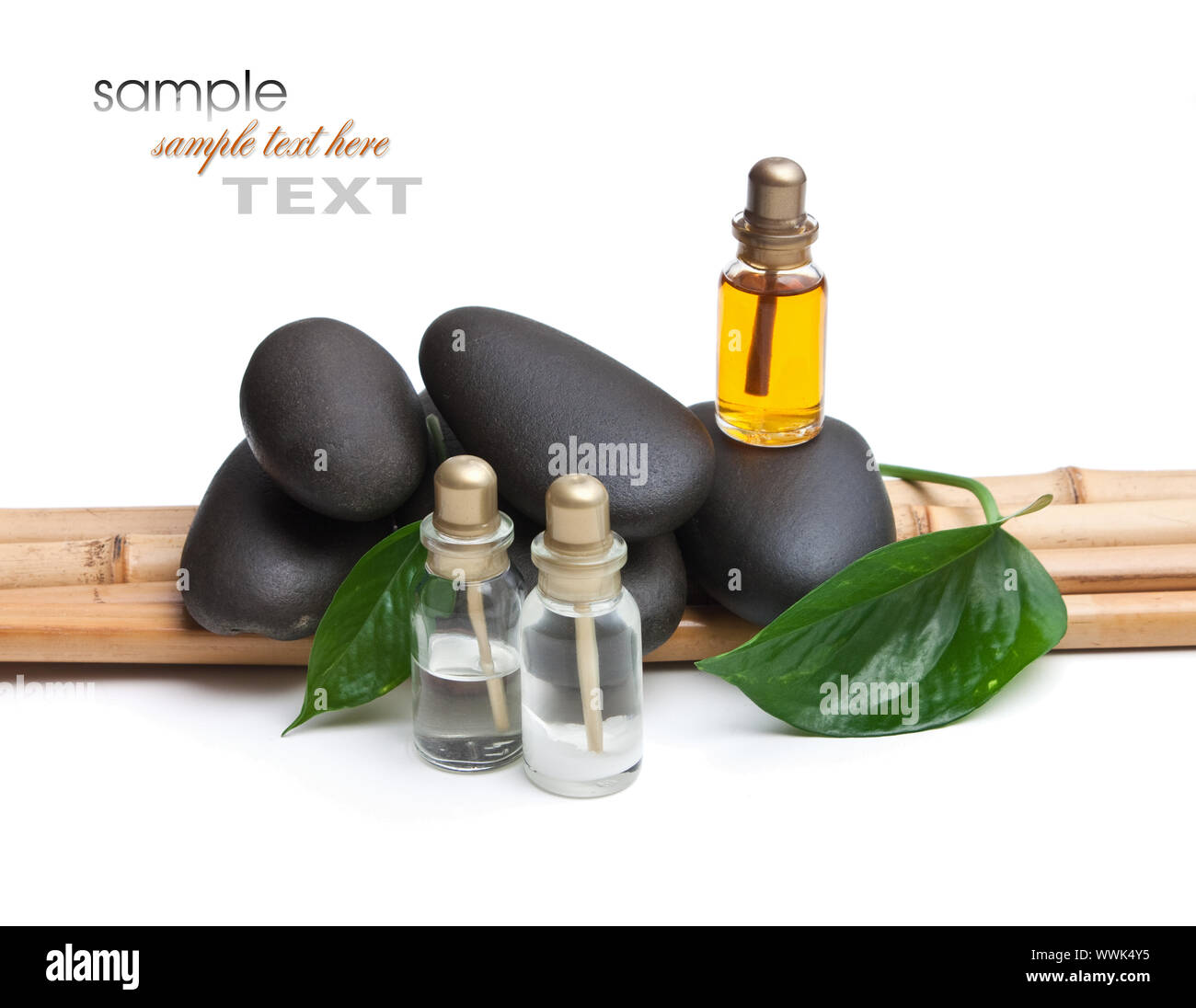 Hot stone massage on Cut Out Stock Images & Pictures - Alamy