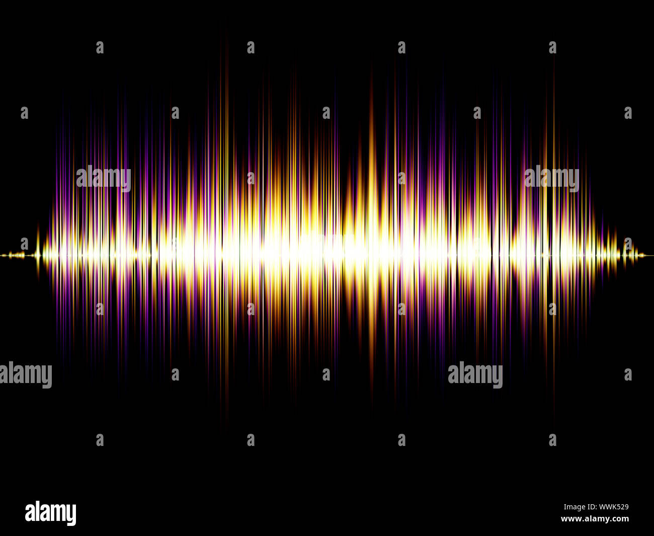 Sound wave background suitable as a backdrop for music, technology and ...
