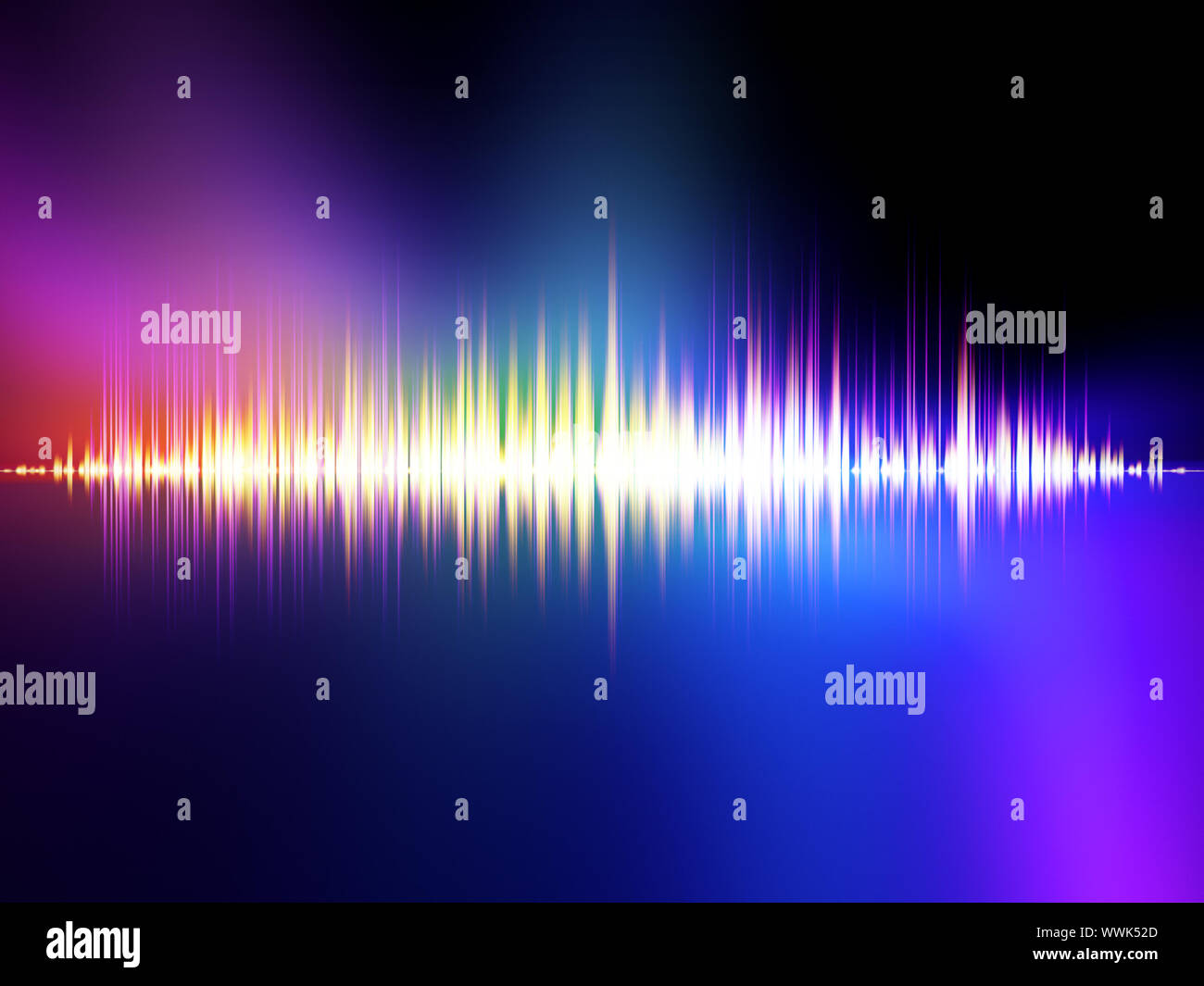 Sound wave background suitable as a backdrop for music, technology and ...