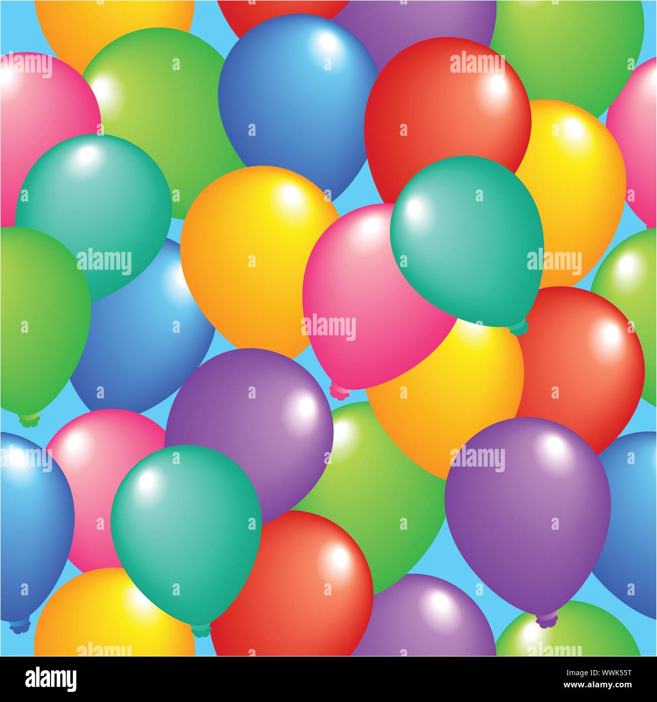 Seamless background with balloons 1 Stock Vector Image & Art - Alamy