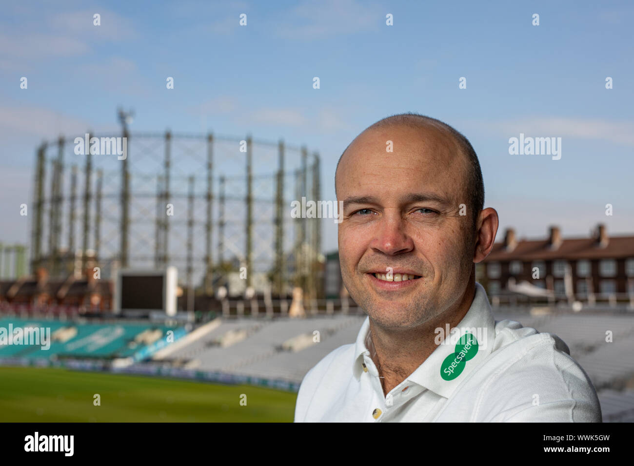 Former England cricket player Jonathan Trott poses ahead of the Fifth ...