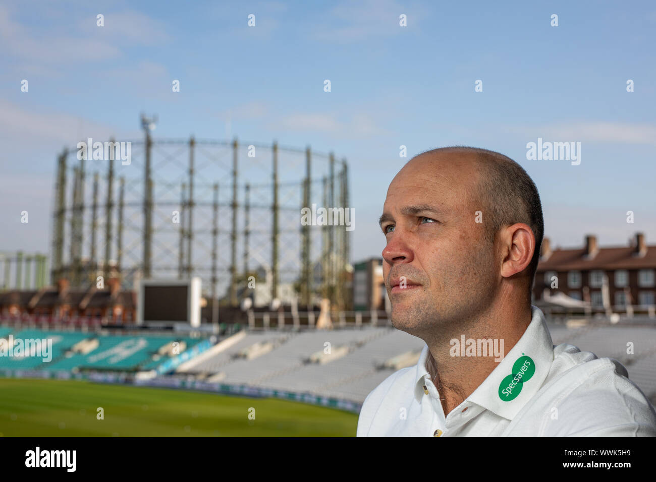 Former England cricket player Jonathan Trott poses ahead of the Fifth ...