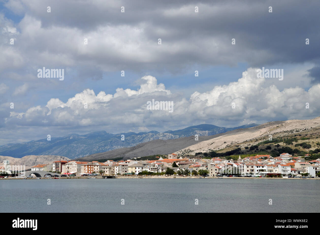 Pag on the island of Pag Stock Photo - Alamy