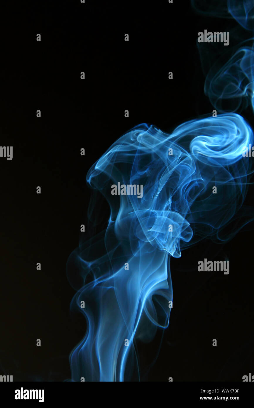 Abstract black smoke on black background Stock Photo - Alamy