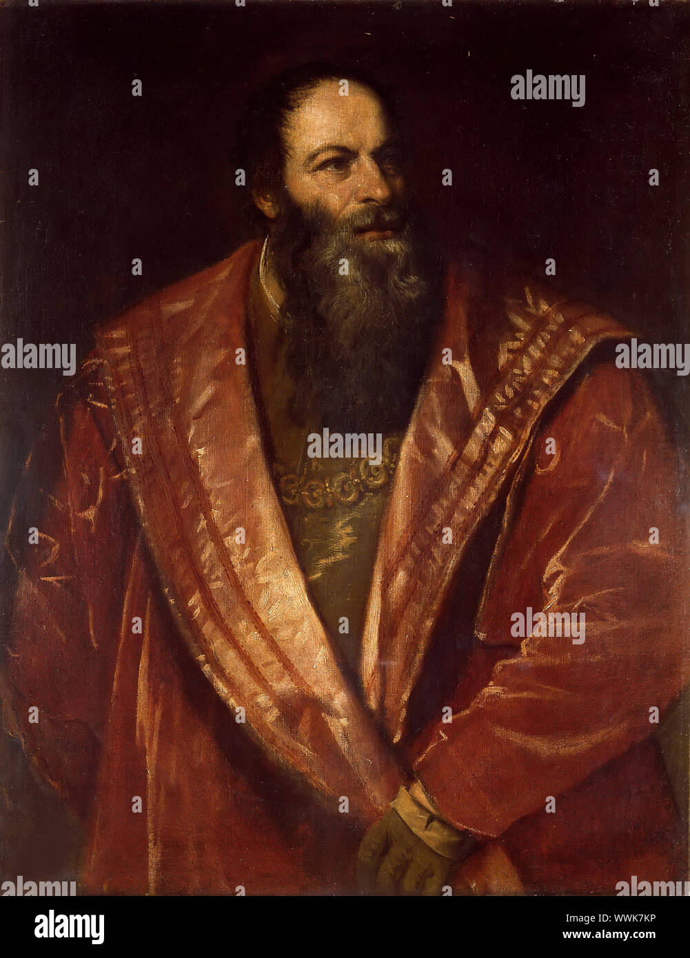 Portrait of Pietro Aretino, 1545. Found in the Collection of Palazzo ...