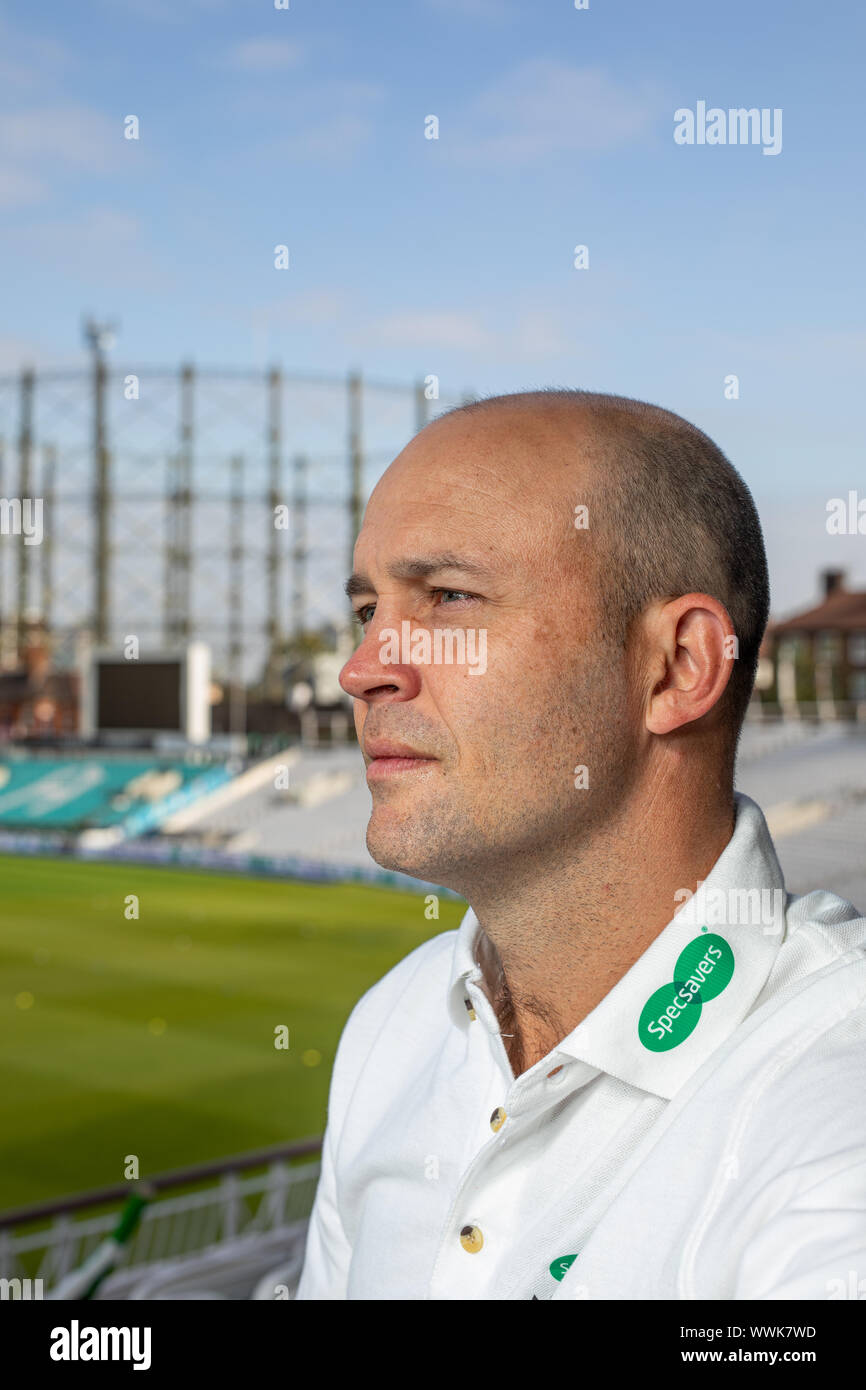 Former England cricket player Jonathan Trott poses ahead of the Fifth ...