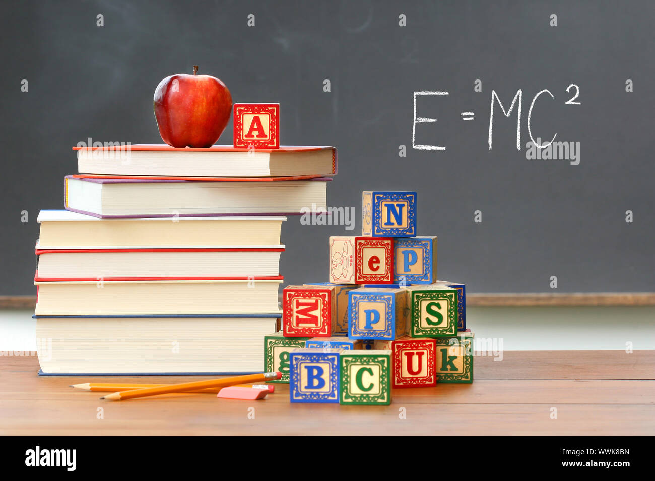 Stack text book math hi-res stock photography and images - Alamy