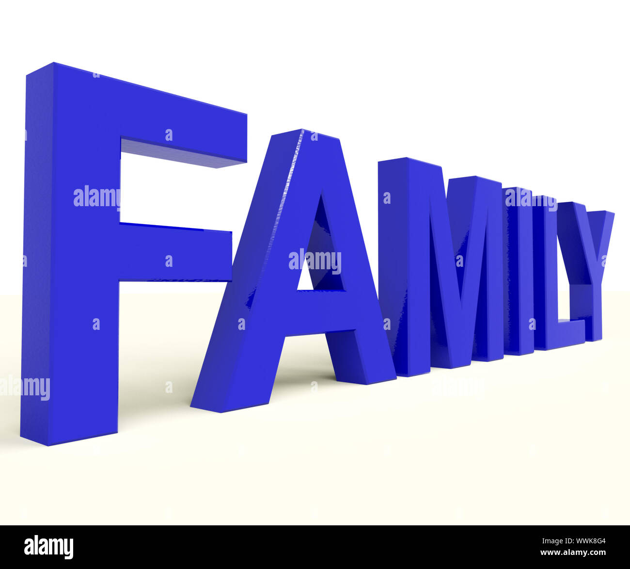 Family Letters As Symbol Of Parenthood And Togetherness Stock Photo - Alamy