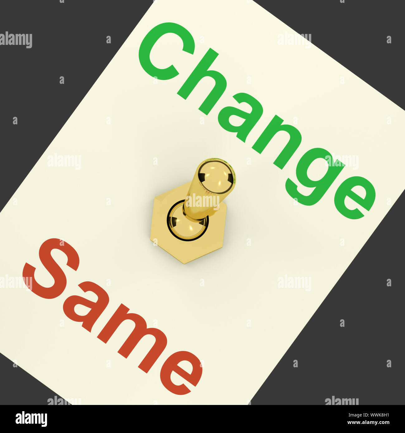 Change Same Switch Showing That We Should Do Things Differently ...