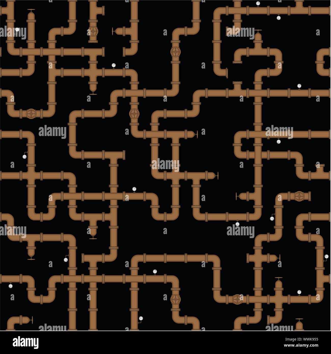 Water pipe elements piping Stock Vector Images - Alamy