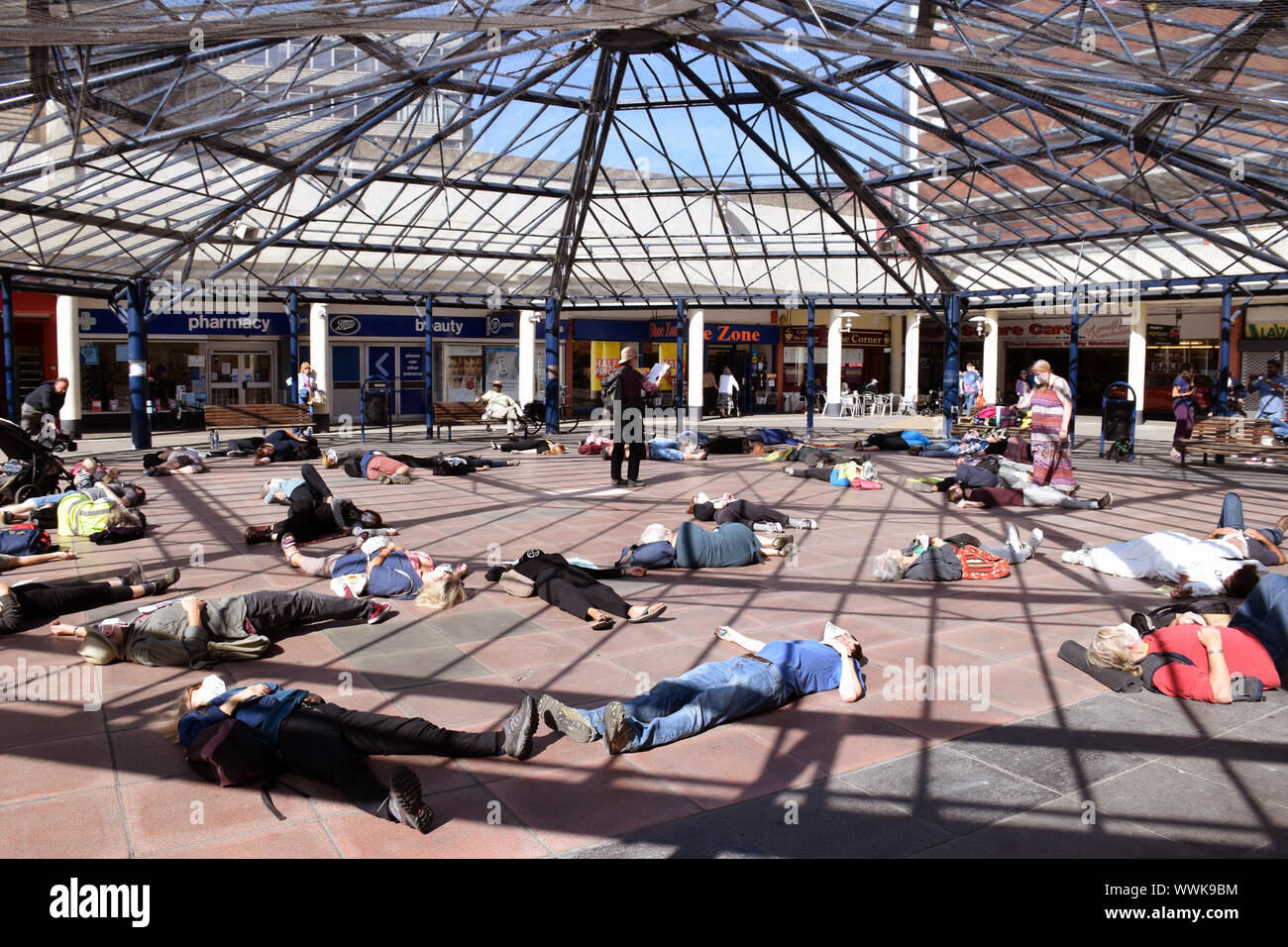 Extinction Rebellion Norwich clean air "die-in" at Anglia Square to ...
