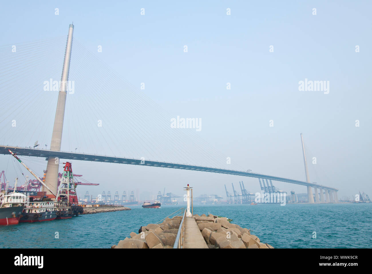 Hong Kong bridge at day Stock Photo - Alamy