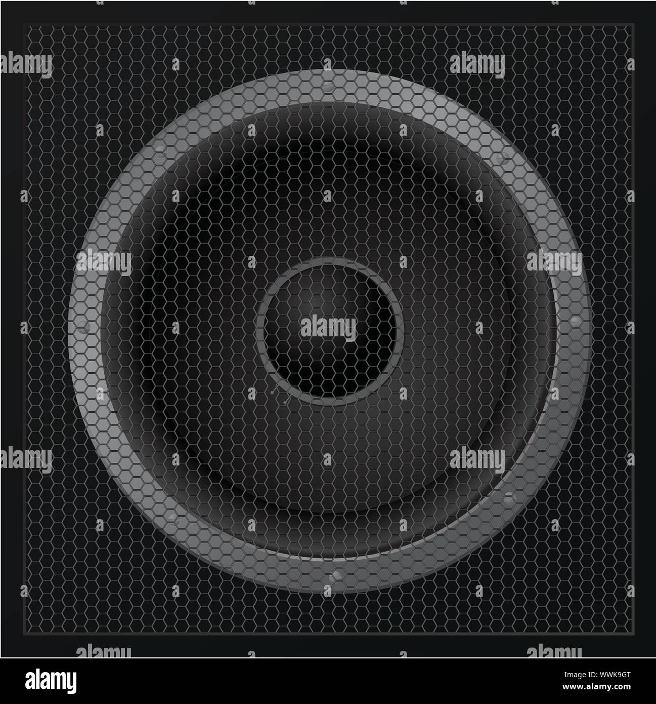 Black loudspeaker closeup - vector Stock Vector Image & Art - Alamy