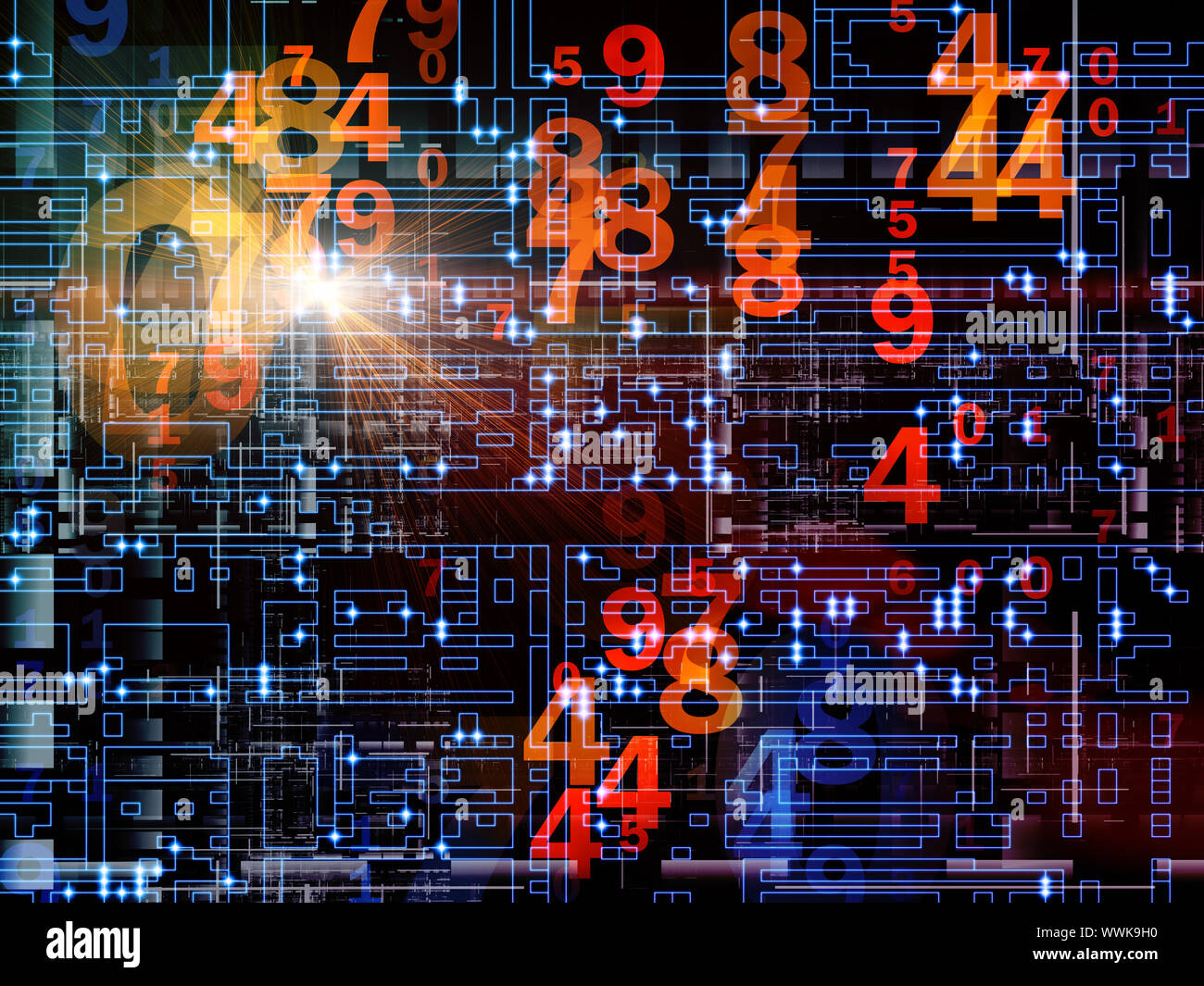 Digital network background suitable as a backdrop for projects on ...