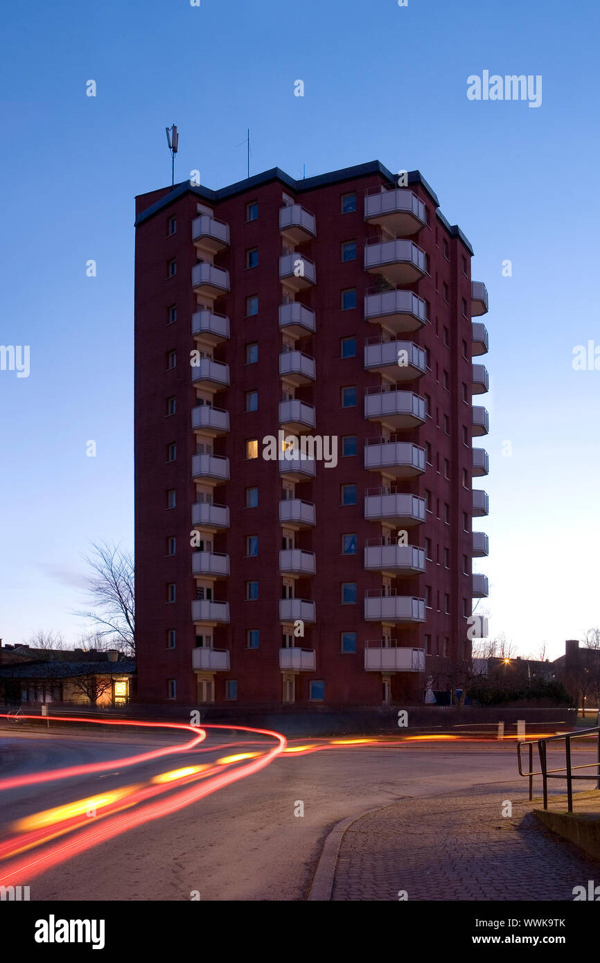 Residential Building in early morning Stock Photo - Alamy
