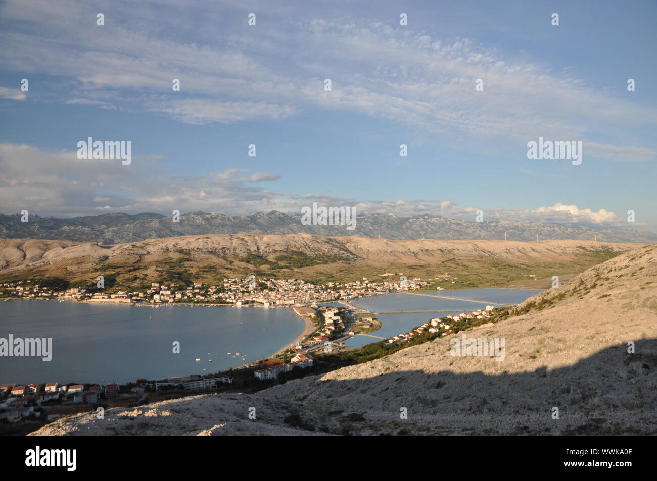 Pag on the island of Pag Stock Photo - Alamy