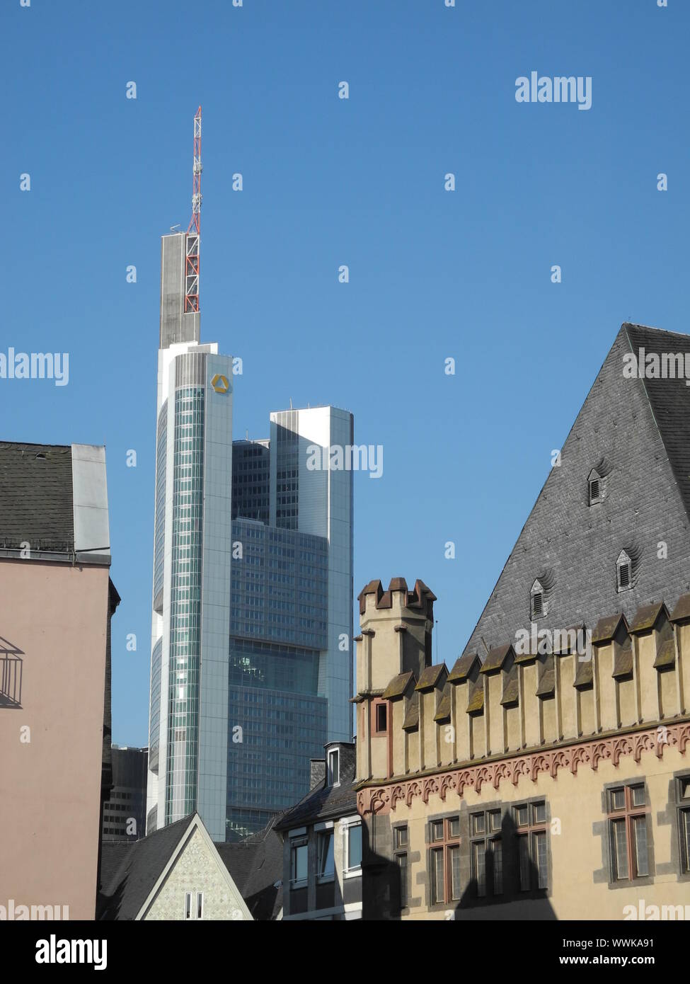 High-rise building in Frankfurt Stock Photo - Alamy