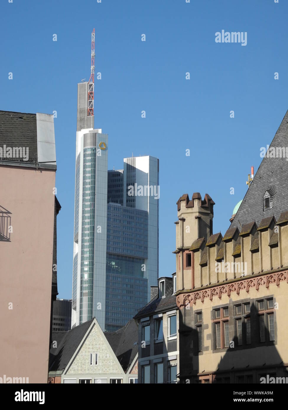 High-rise building in Frankfurt Stock Photo - Alamy