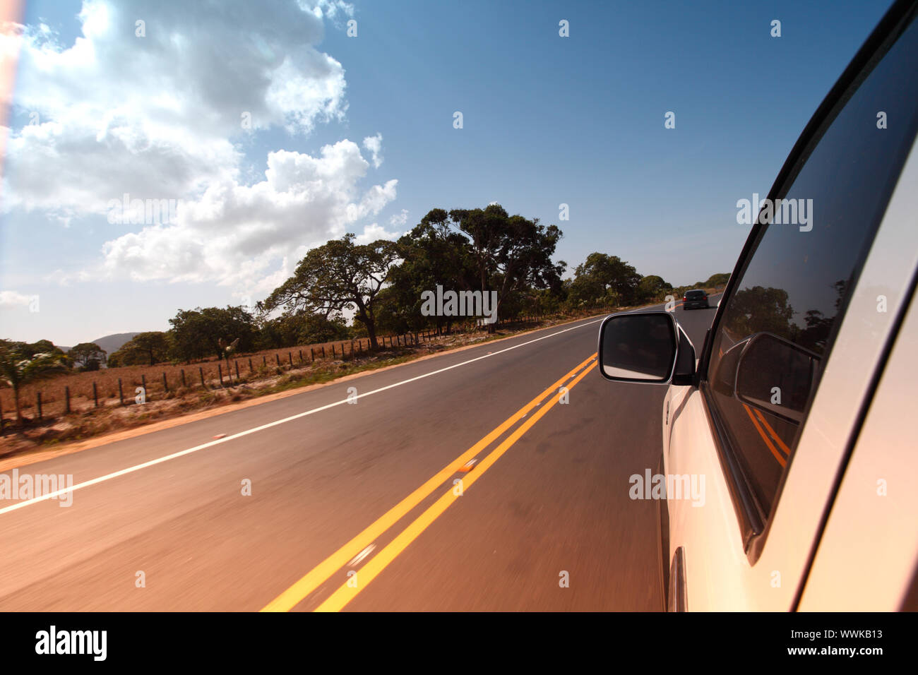 speedy day drive on car Stock Photo - Alamy