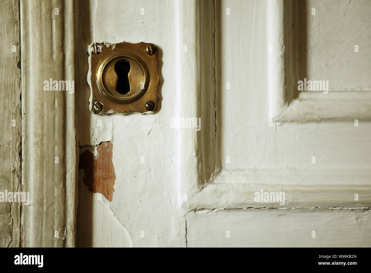 key hole in the door Stock Photo - Alamy