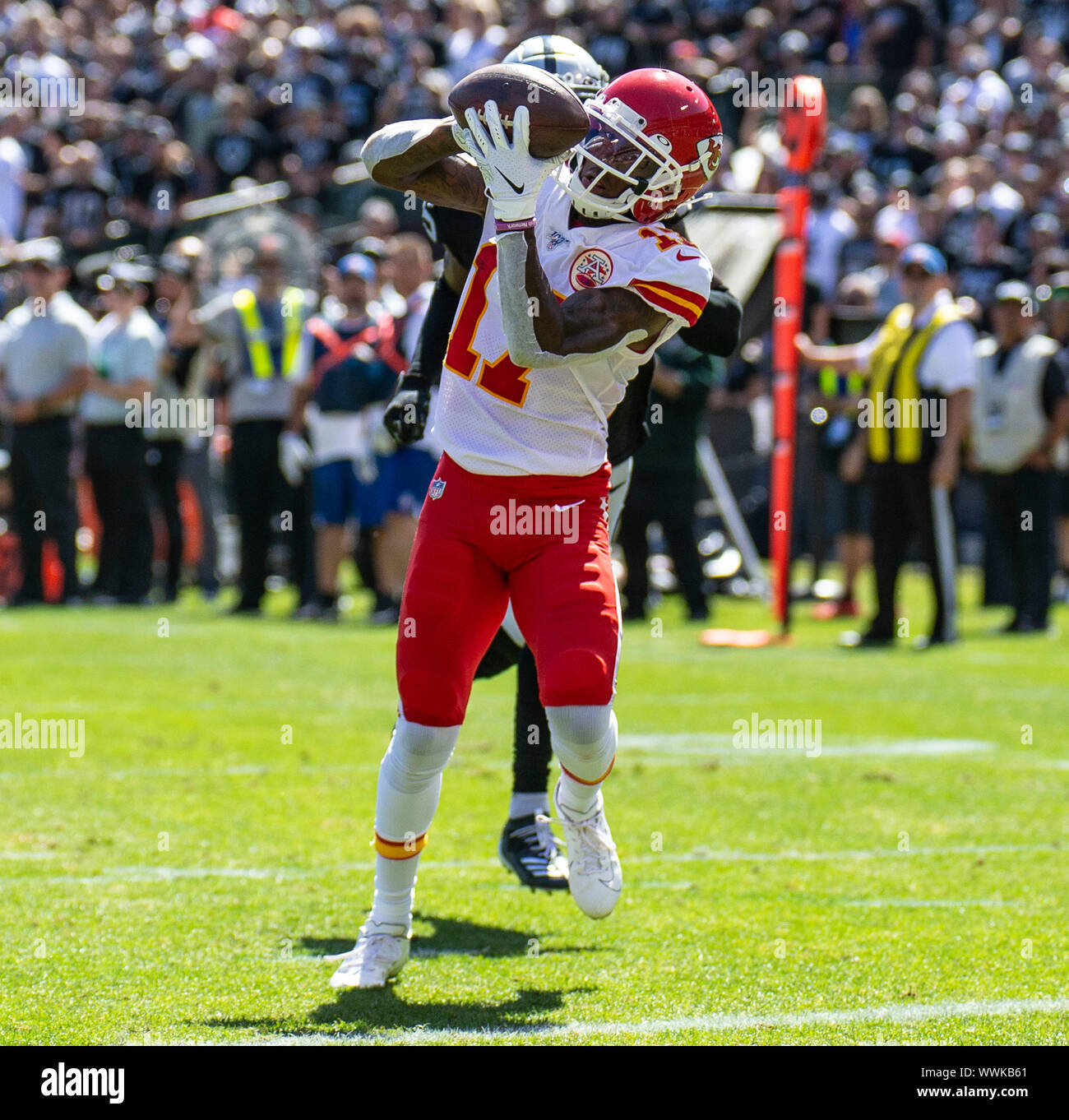 RingCentral Coliseum Oakland Calif, USA. 15th Sep, 2019. U.S.A Kansas ...