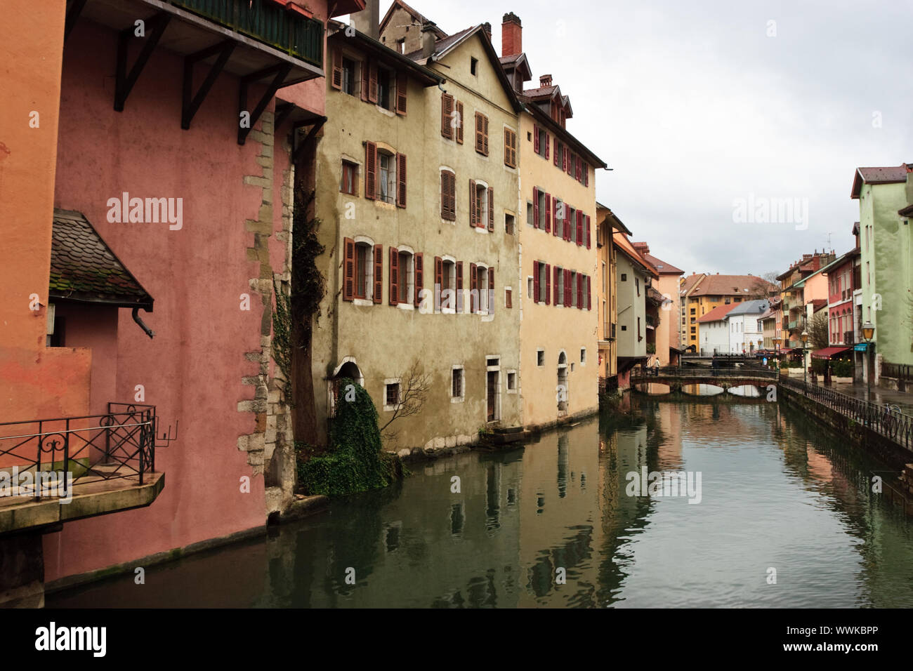 Canal at medieval town of Annecy, France Stock Photo - Alamy