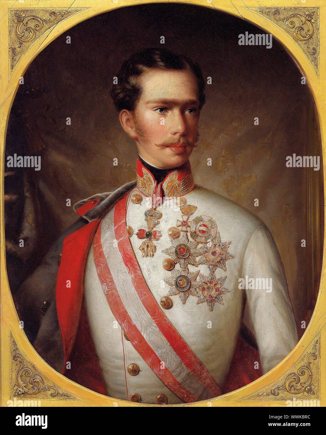 Emperor franz joseph francis joseph painting hi-res stock photography ...