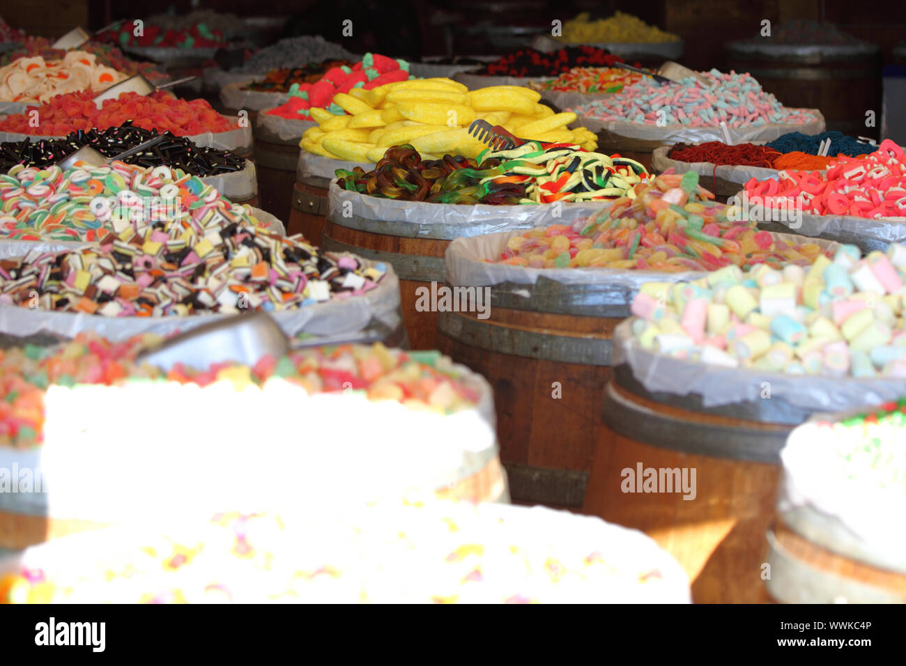 candy piles in shop Stock Photo - Alamy