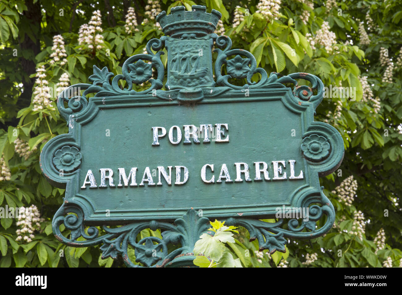 Nostalgic signpost in Paris, France Stock Photo - Alamy