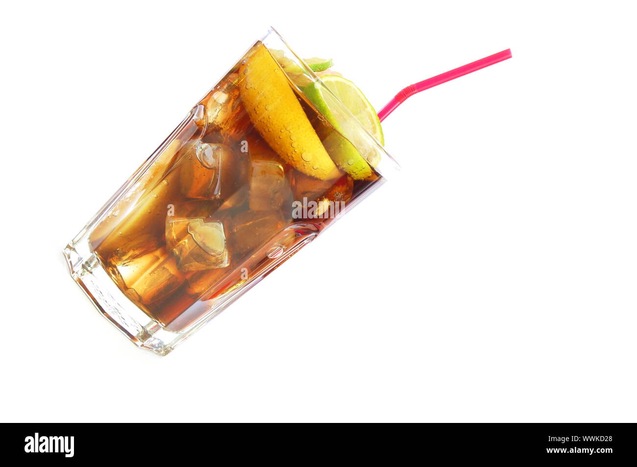cola drink or beverage isolated on white background Stock Photo - Alamy