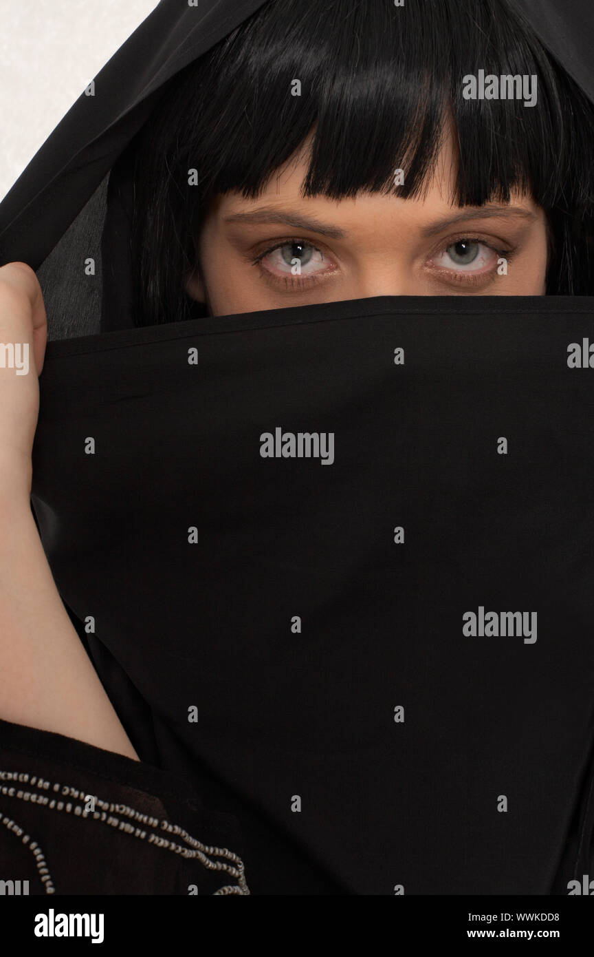 woman in paranja Stock Photo - Alamy