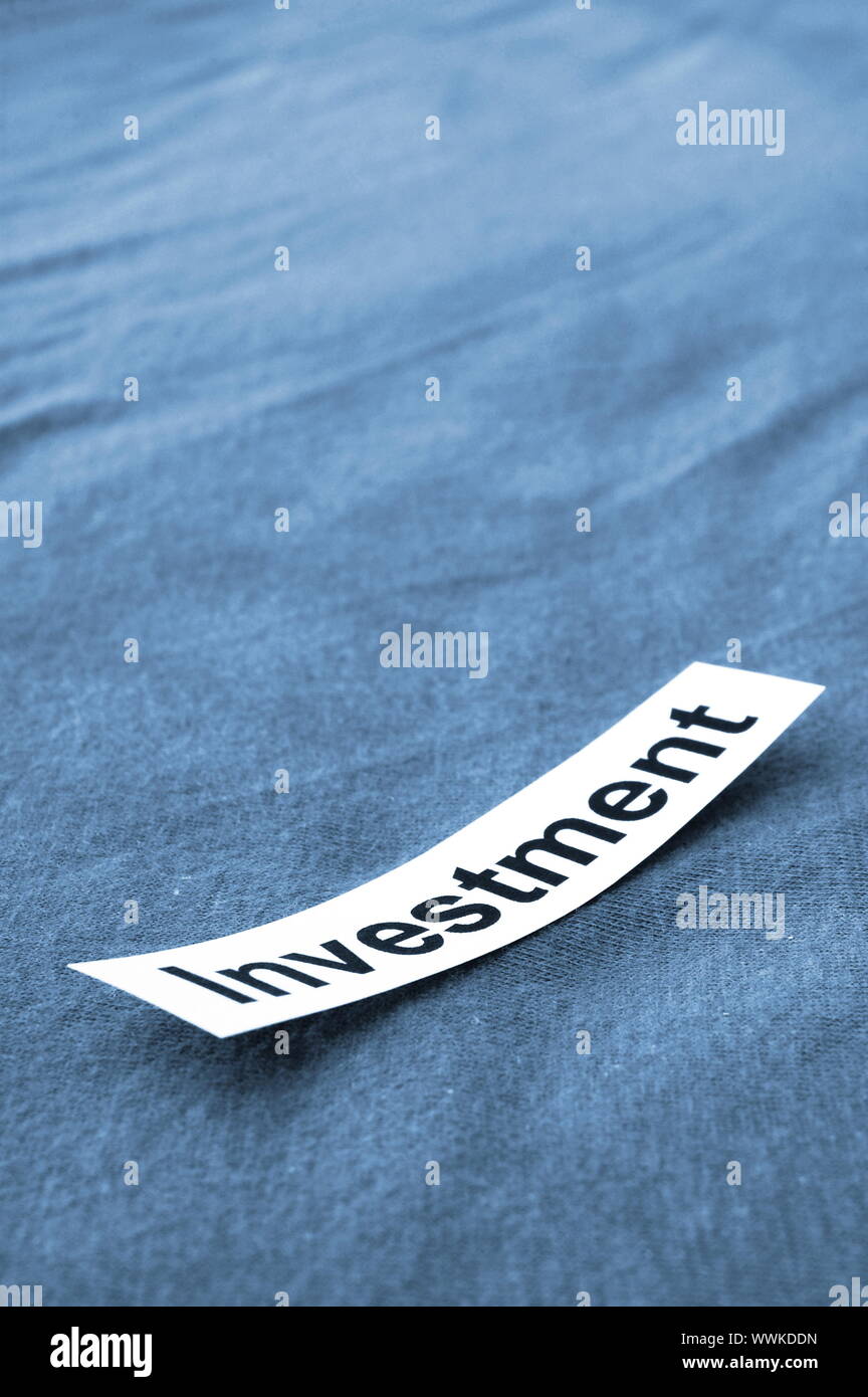 investment concept with copyspace for text message Stock Photo - Alamy