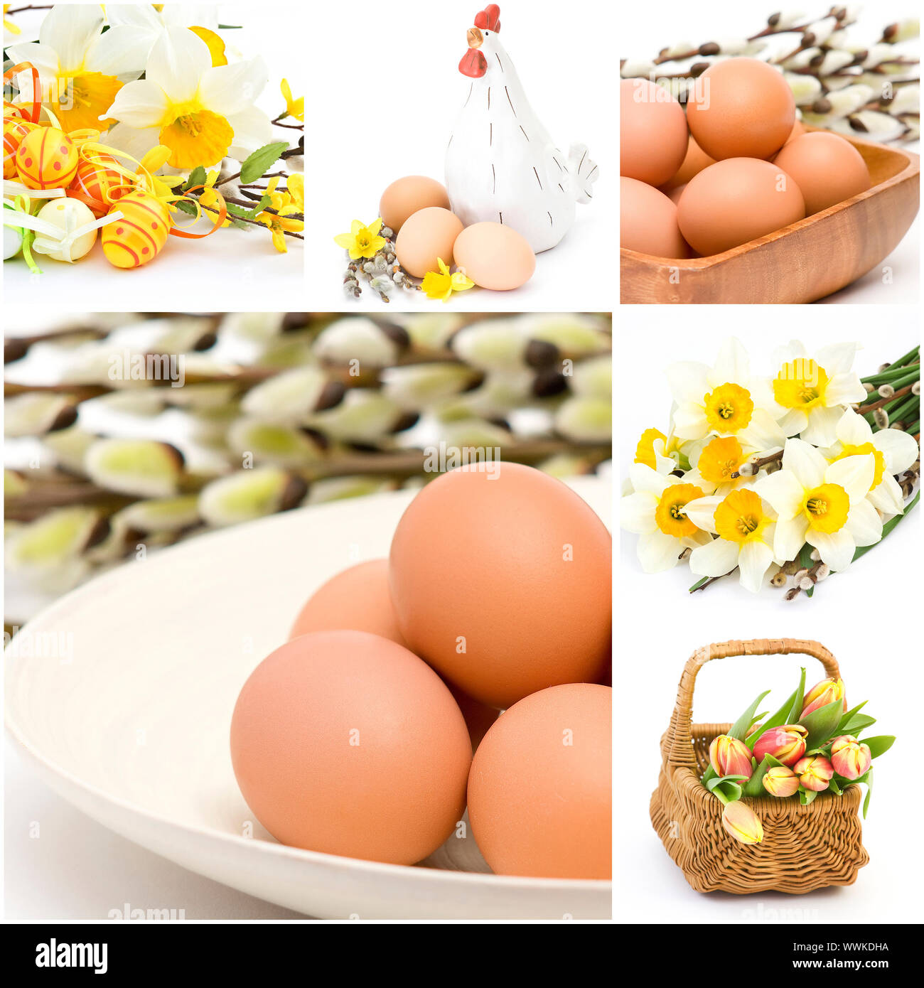 Easter collage Cut Out Stock Images & Pictures - Alamy