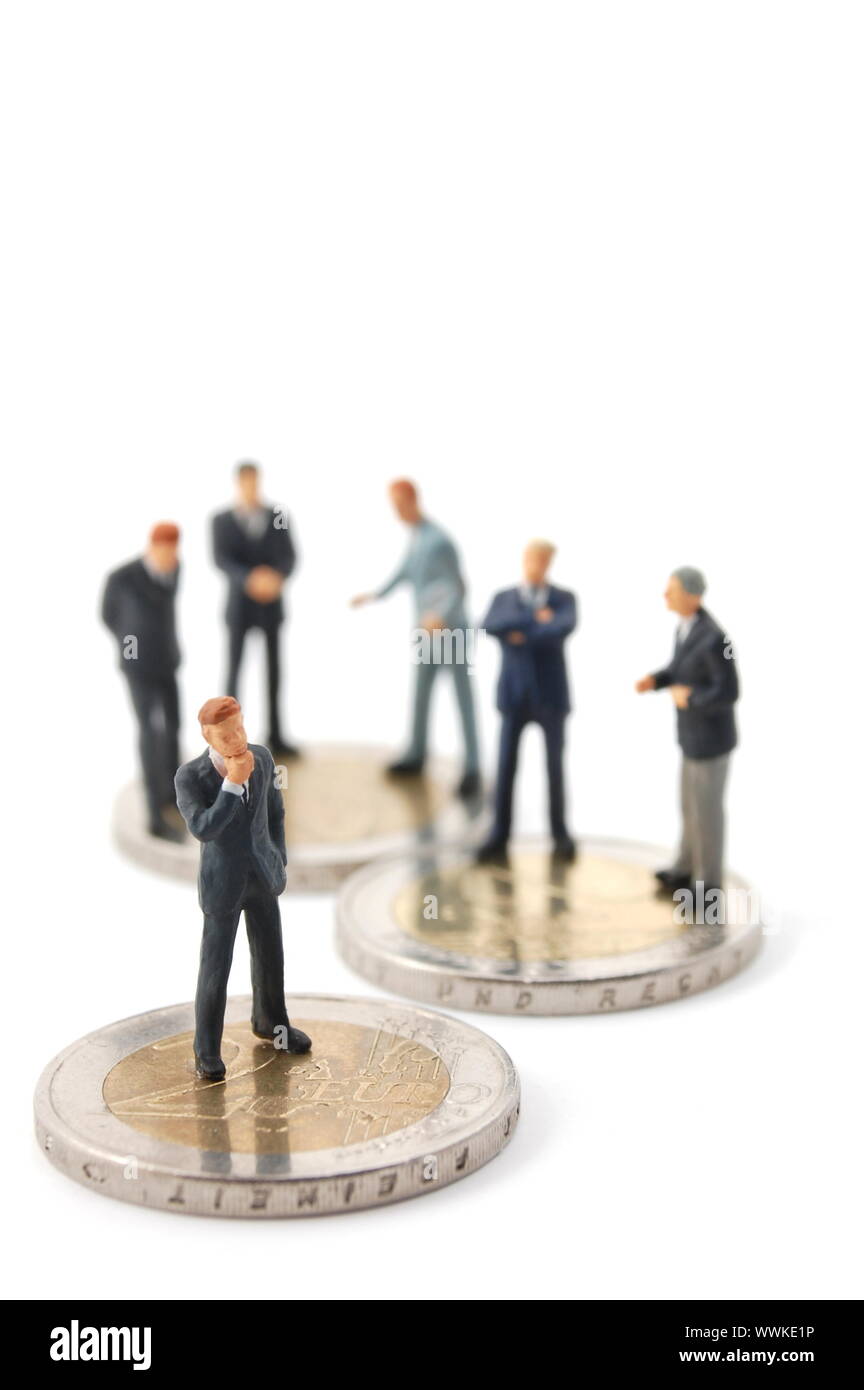 business man and money isolated on white background Stock Photo - Alamy