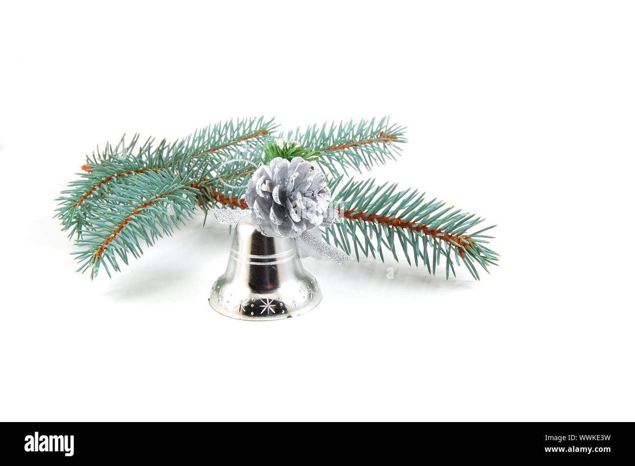 some bells isolated on a white background Stock Photo - Alamy