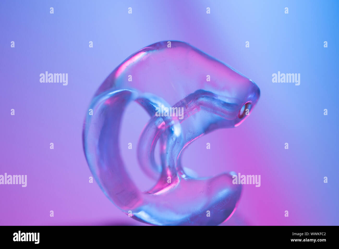 Modern digital hearing aid for deafness and deaf people Stock Photo - Alamy