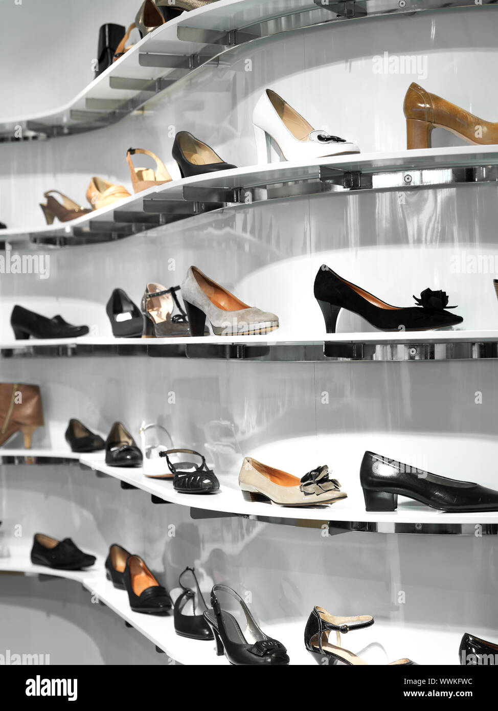 Close up from a shoe store Stock Photo - Alamy