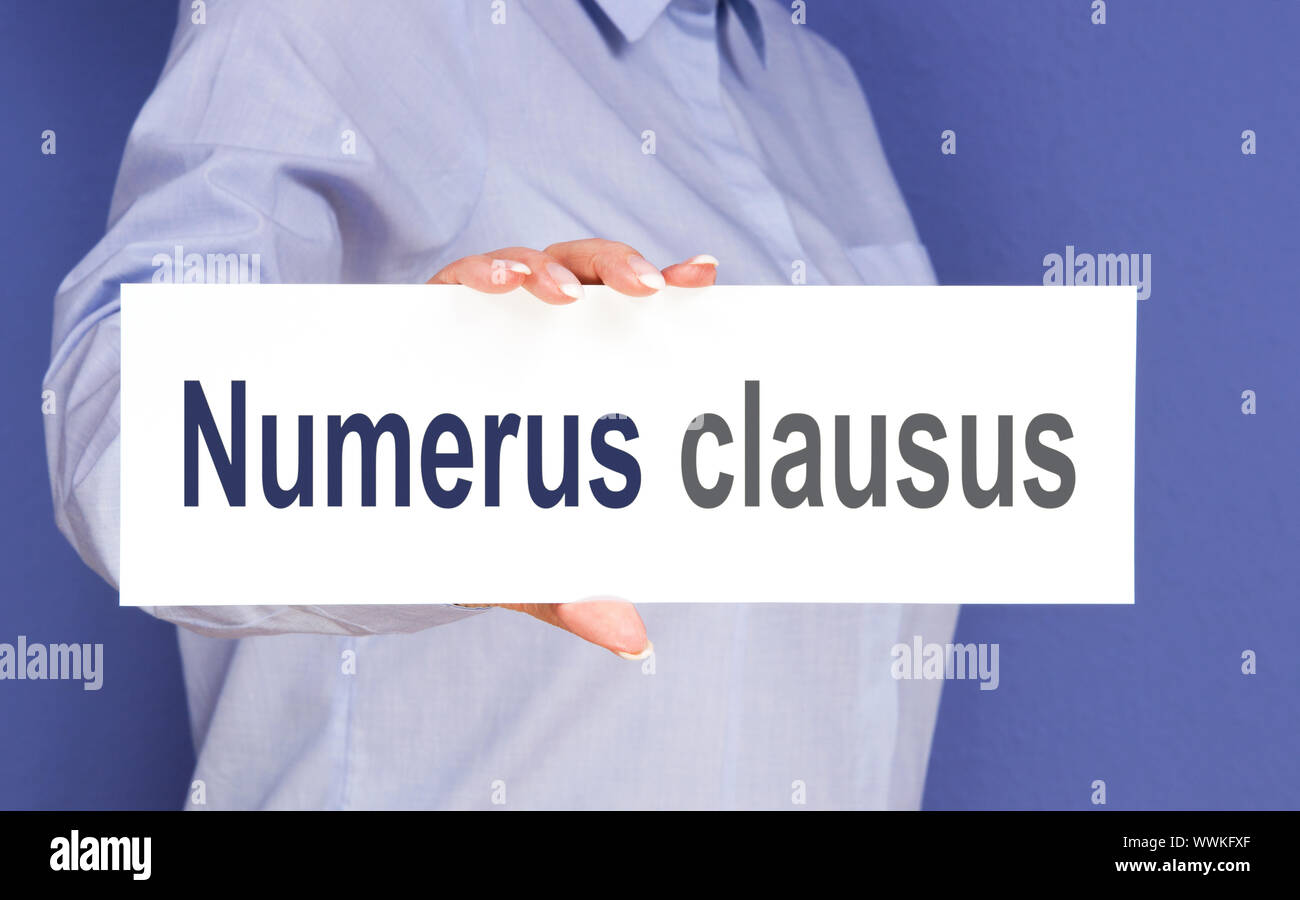 Numerus clausus hi-res stock photography and images - Alamy
